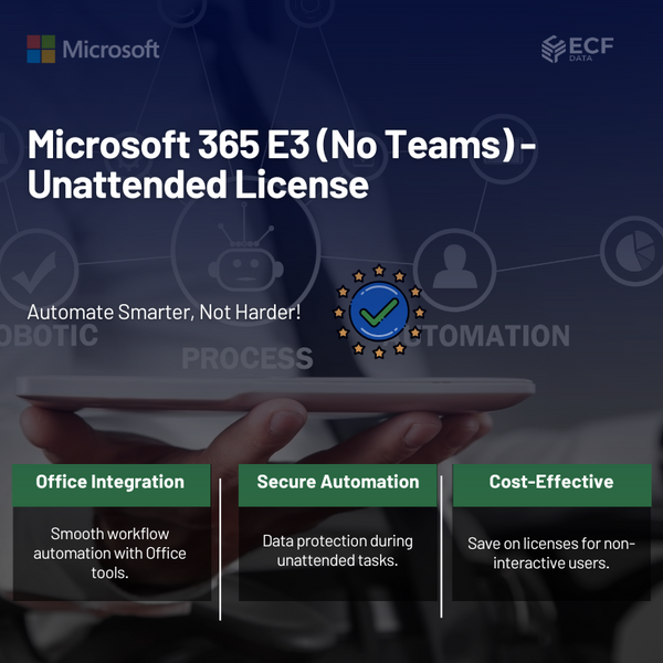 Microsoft 365 E3 Unattended – Automate and Accelerate Workflows – ECF ...
