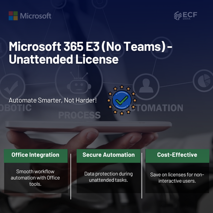Microsoft 365 E3 Unattended – Automate and Accelerate Workflows – ECF Cloud Solution Store