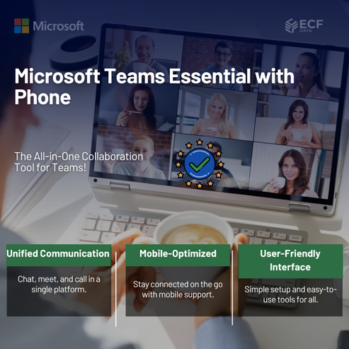 Microsoft Teams Essential with Phone – Connect and Collaborate Anytime – ECF Cloud Solution Store